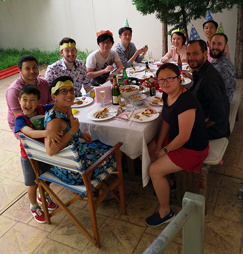 End of year group lunch - Neto Research Group